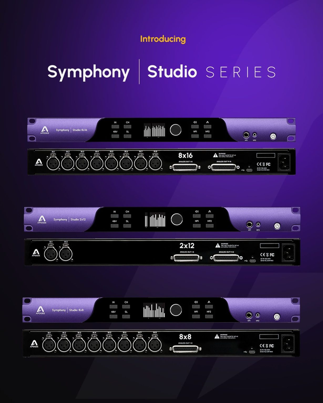 Apogee Symphony Studio | イマーシブ制作までをカバーする先進機能を搭載したオーディオ・インターフェース | Digiland（デジランド）