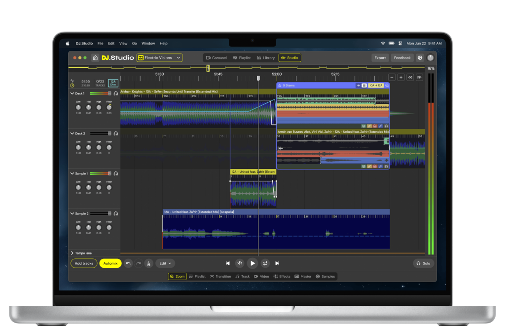 DJ.Studio | DJとDJミックスのためのDAW | Digiland（デジランド）
