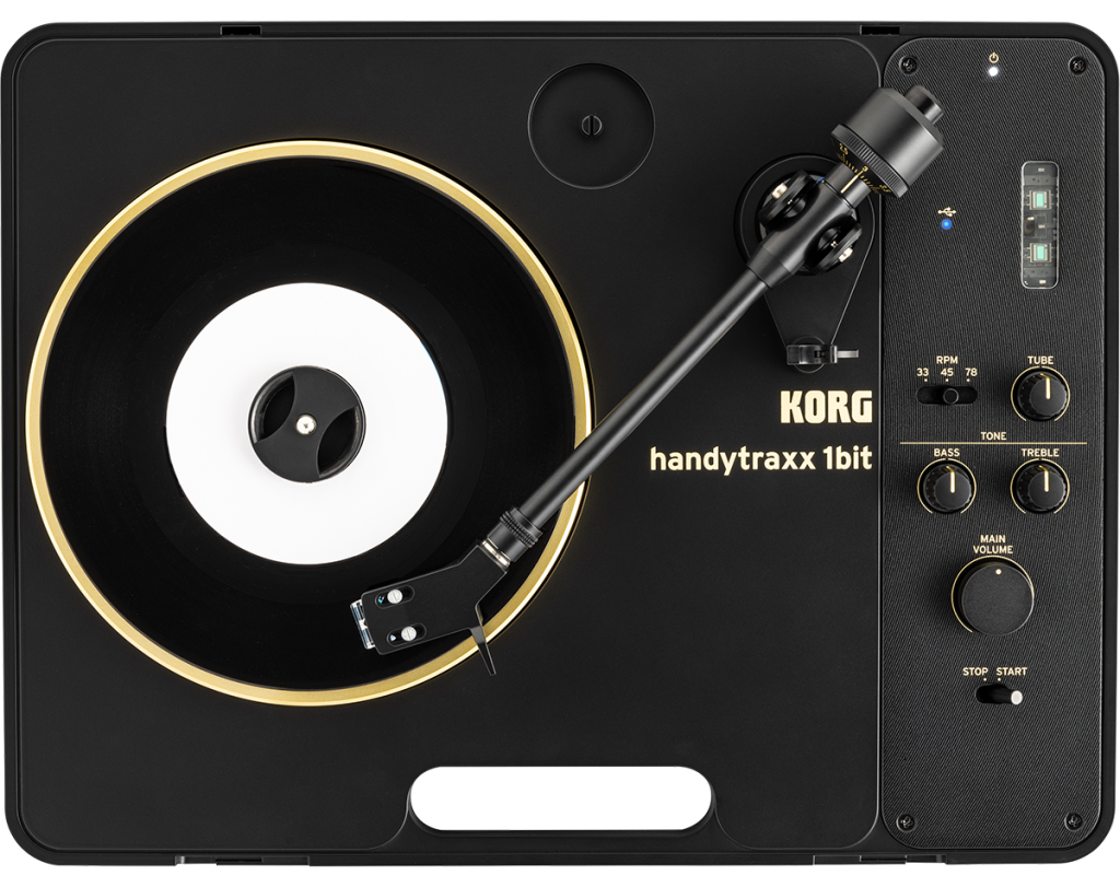 KORG handytraxx 1bit | ハイレゾ5.6MHz、1bit（DSD）データでPCに記録可能なポータブルレコードプレーヤー | Digiland（デジランド）
