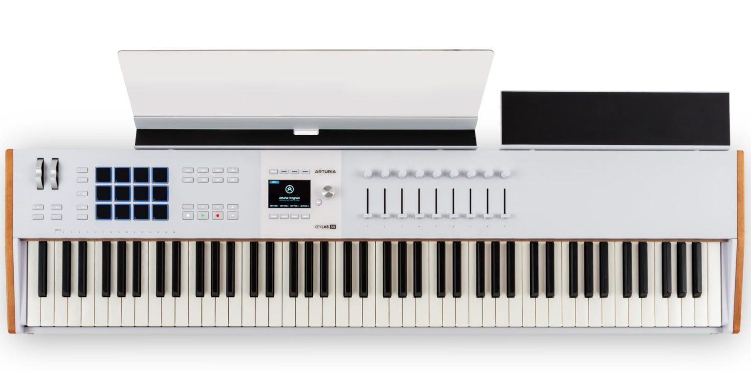 ARTURIA KEYLAB MK3 88 | フルサイズのハンマーアクション&アフタータッチキーベッド搭載MIDIキーボードコントローラー | Digiland（デジランド）
