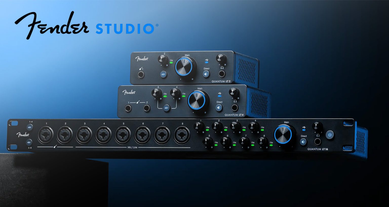 Fender QUANTUM LT 2 / LT 4 / LT 16 | ギター練習や制作にぴったりなUSB-Cオーディオインターフェース ...