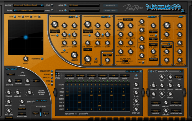 重低音ソフトウェア・シンセサイザー Rob Papen SubBoomBass 2 | Digiland（デジランド）