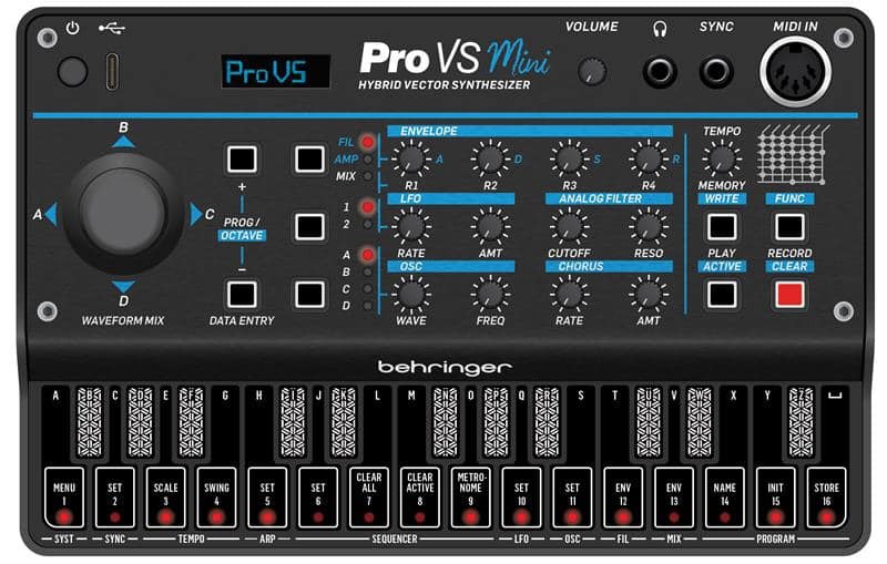 Behringer ” PRO VS ” | 4音ポリフォニックのハイブリッドベクターシンセサイザー – Digiland (デジランド)｜島村楽器のデジタル楽器情報サイト